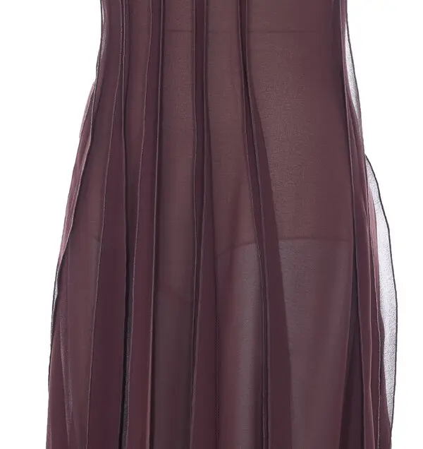 Elisabetta Franchi Sleeveless Maxi Dress With Back Zipper Closure