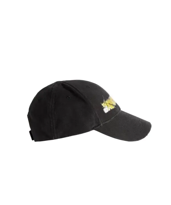 Balenciaga Baseball Cap With Spray Artwork