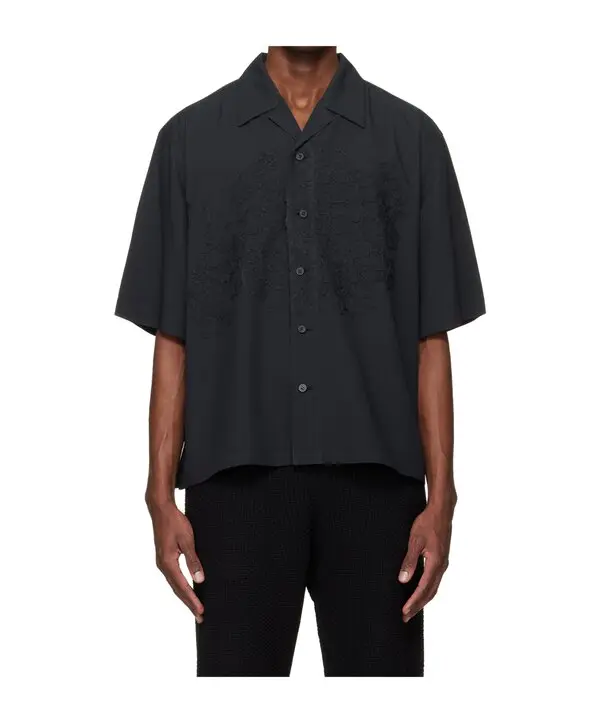 Issey Miyake Embroidered Embossed Shirt