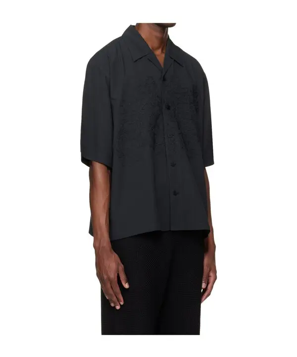 Issey Miyake Embroidered Embossed Shirt