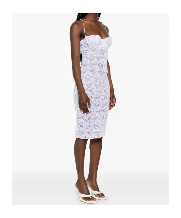 Oseree Lace Bustier Dress