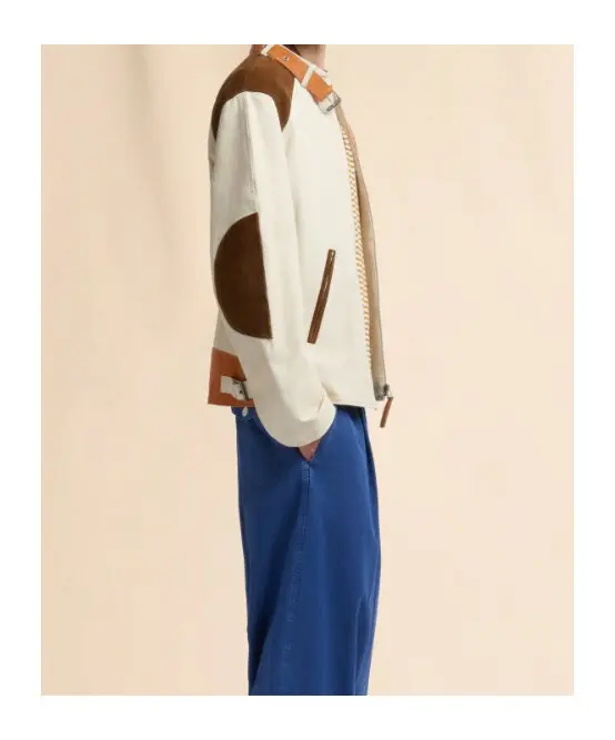 Marni Buckle Collar Leather Jacket