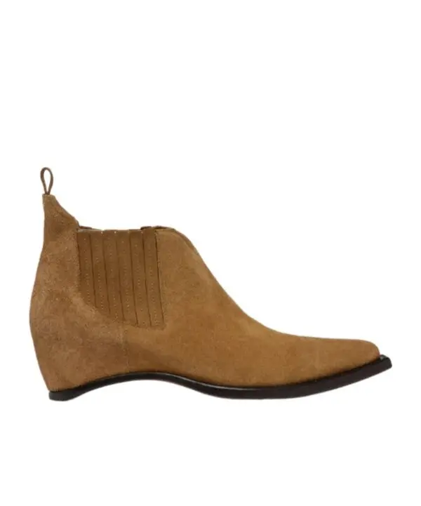 MAISON MARGIELA Heel-less Western Ankle Boots - Brown