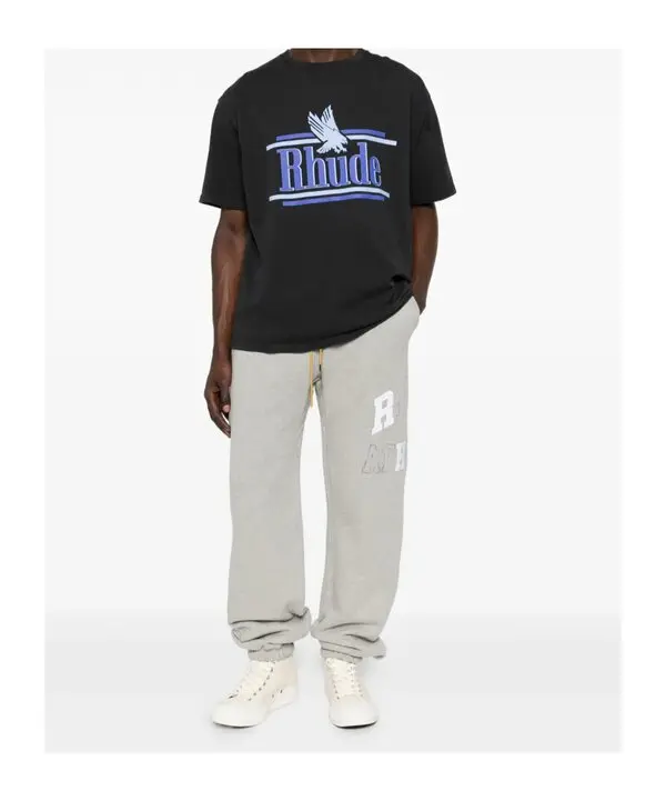 Rhude Logo-print T-shirt - Black