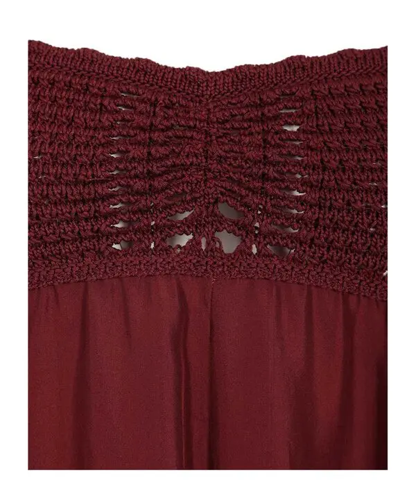 FORTE_FORTE Crochet Bodice Maxi Dress