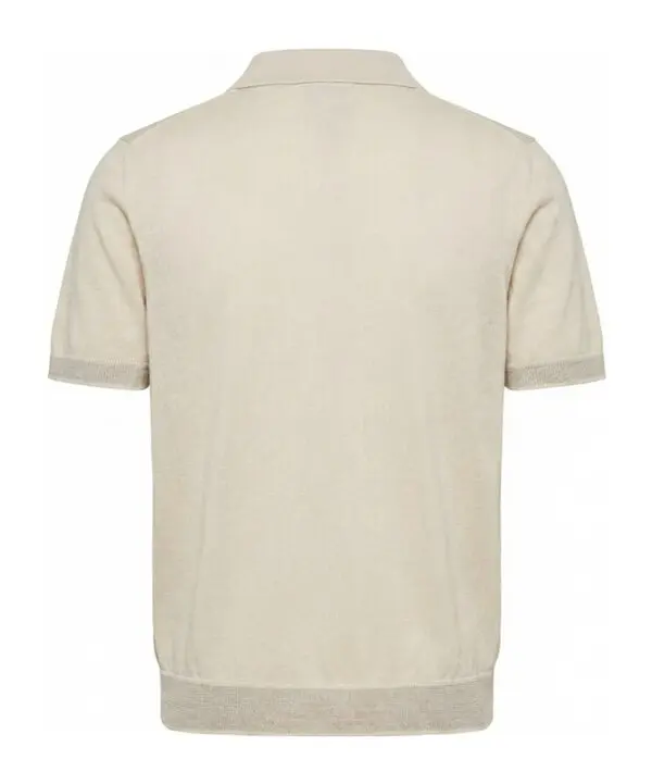 Peserico Short-sleeved Knitted Shirt - Shell Beige