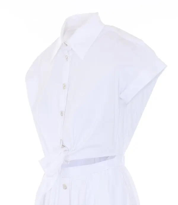 Liu Jo Button-front Shirt Dress With Short Sleeves - White