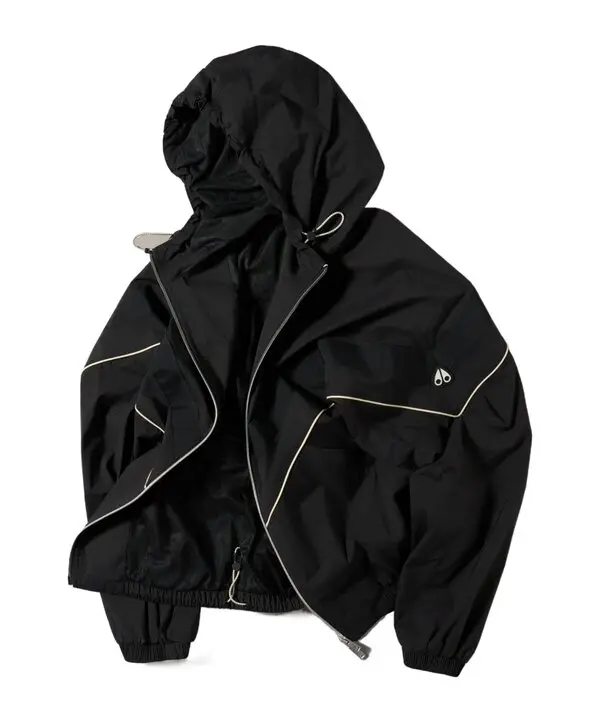 Moose Knuckles Long-sleeved Hooded Zip-up Jacket