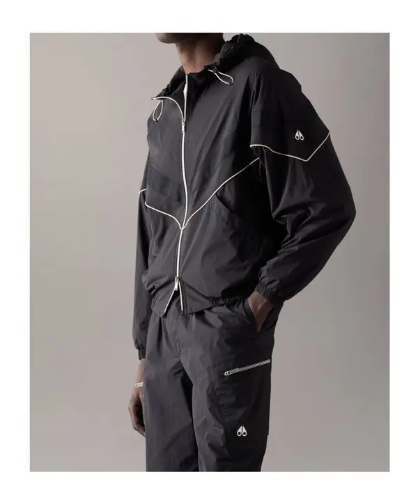 Moose Knuckles Long-sleeved Hooded Zip-up Jacket