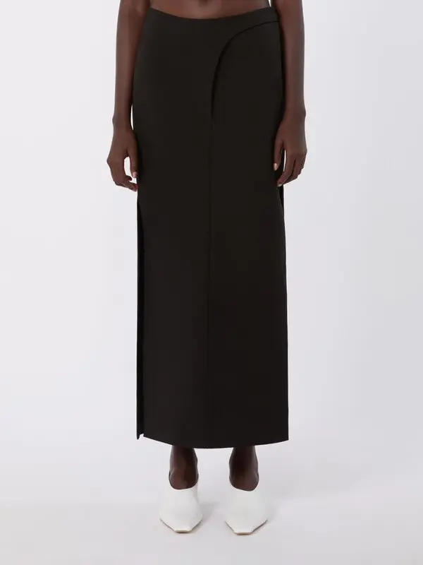 Sportmax Asymmetrical Slit Midi Skirt