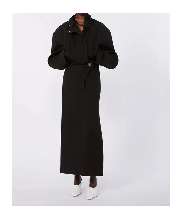 Sportmax Asymmetrical Slit Midi Skirt