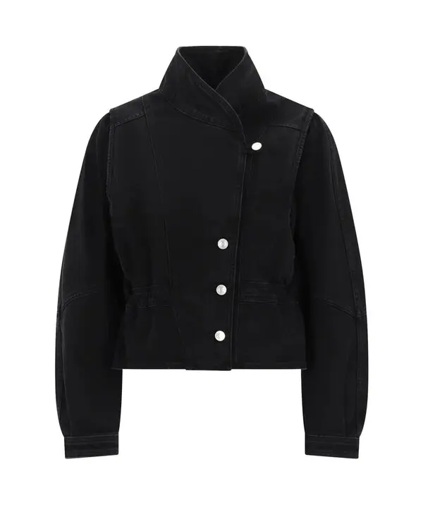Isabel Marant Étoile Asymmetrical Closure Long-sleeved Jacket - Black
