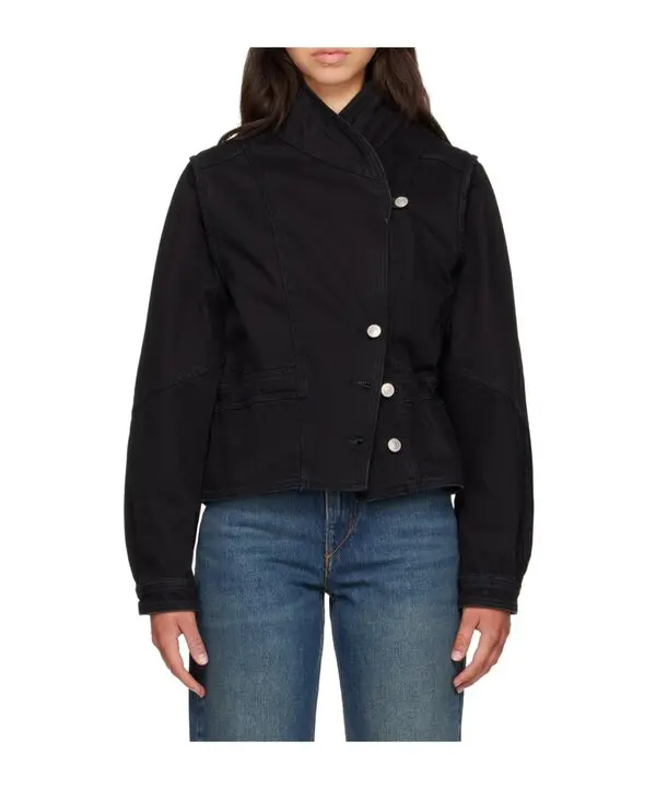 Isabel Marant Étoile Asymmetrical Closure Long-sleeved Jacket - Black