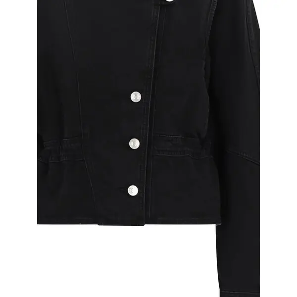 Isabel Marant Étoile Asymmetrical Closure Long-sleeved Jacket - Black