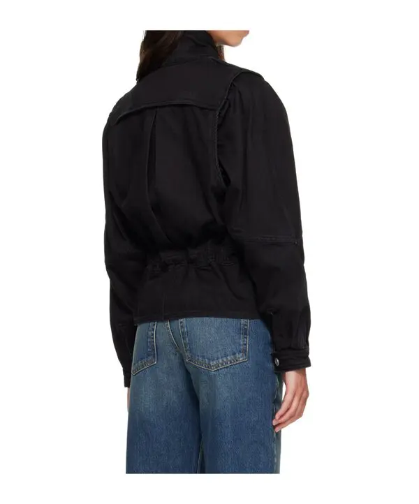 Isabel Marant Étoile Asymmetrical Closure Long-sleeved Jacket - Black