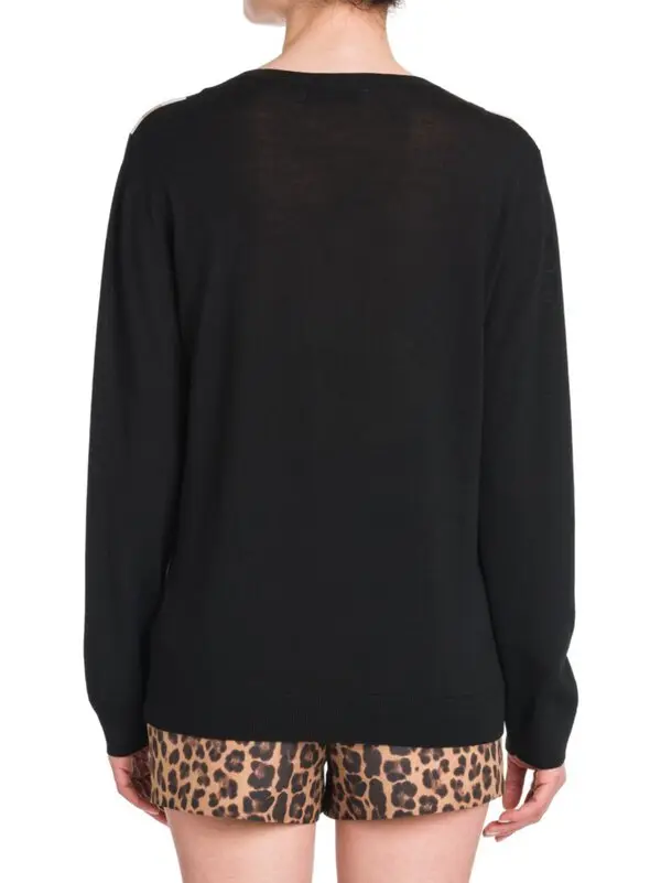Valentino Garavani Chevron Stripe V-neck Jumper