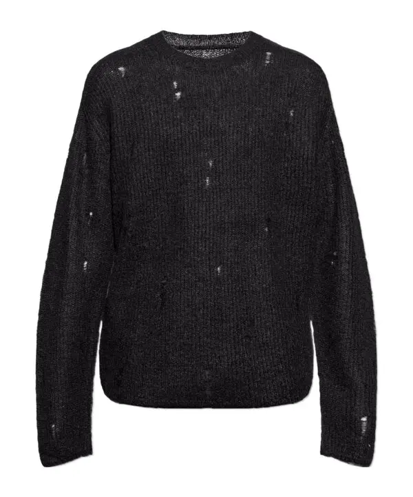 ALLSAINTS Edgin Distressed Knitwear - Black