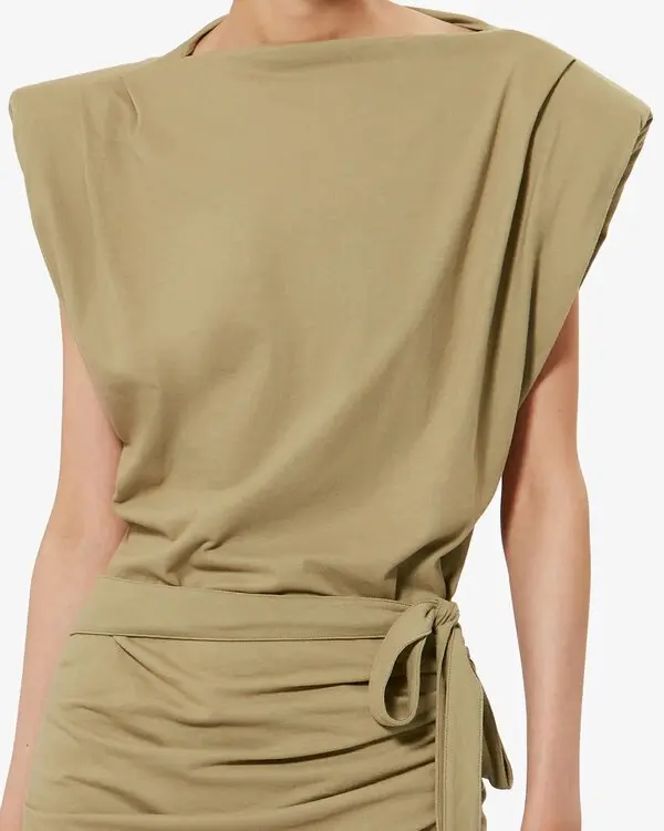 Isabel Marant Étoile Marielle Draped Mini Dress - Light Bronze