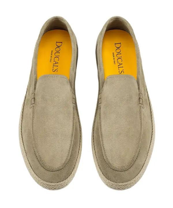 DOUCAL'S Suede Espadrilles - Sand-colored
