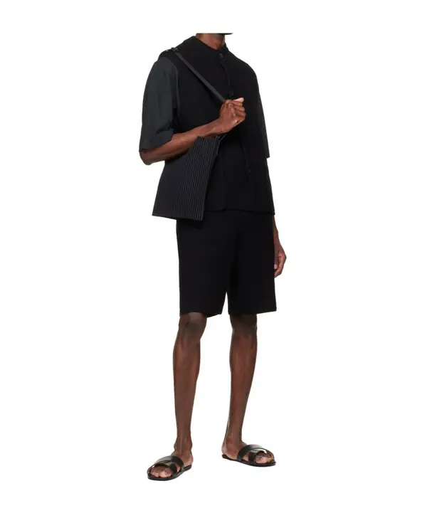 Issey Miyake Knitted Vest - Black