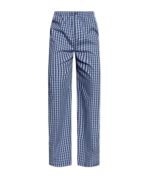 Vetements Plaid Trousers - Blue