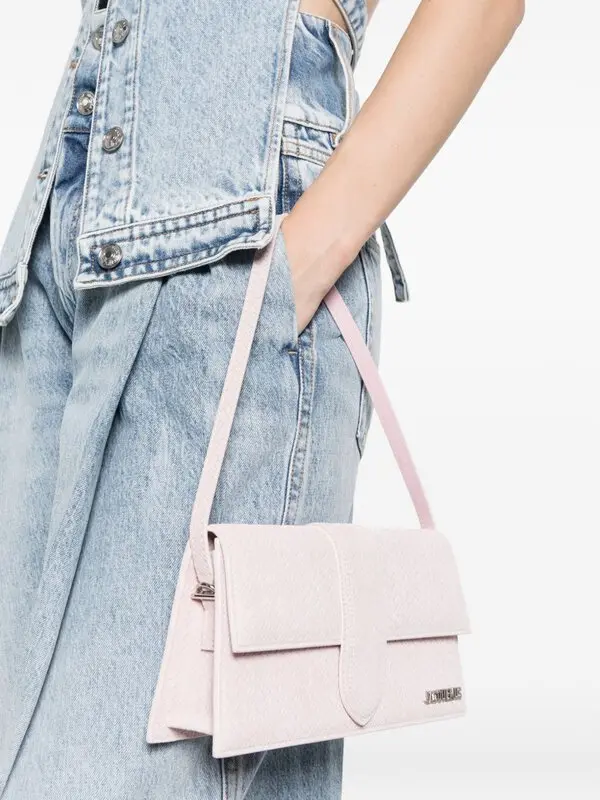 Jacquemus Logo Lettering Flap Shoulder Bag