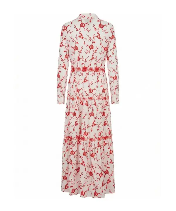Ermanno Scervino Printed Long-sleeved Shirt Dress