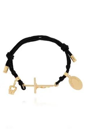 Dolce & Gabbana Religious Charm Bracelet - Black