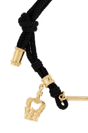 Dolce & Gabbana Religious Charm Bracelet - Black