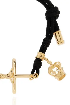 Dolce & Gabbana Religious Charm Bracelet - Black
