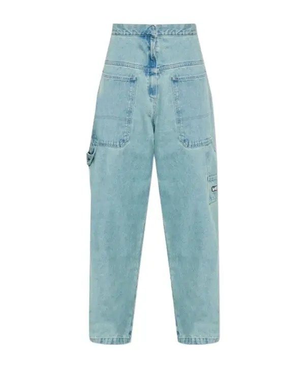 Vetements Wide-leg Utility Jeans - Light Blue