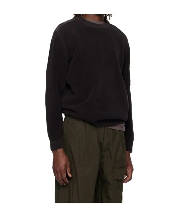 C.P. COMPANY Garment Dyed Lens Crew Neck Sweater
