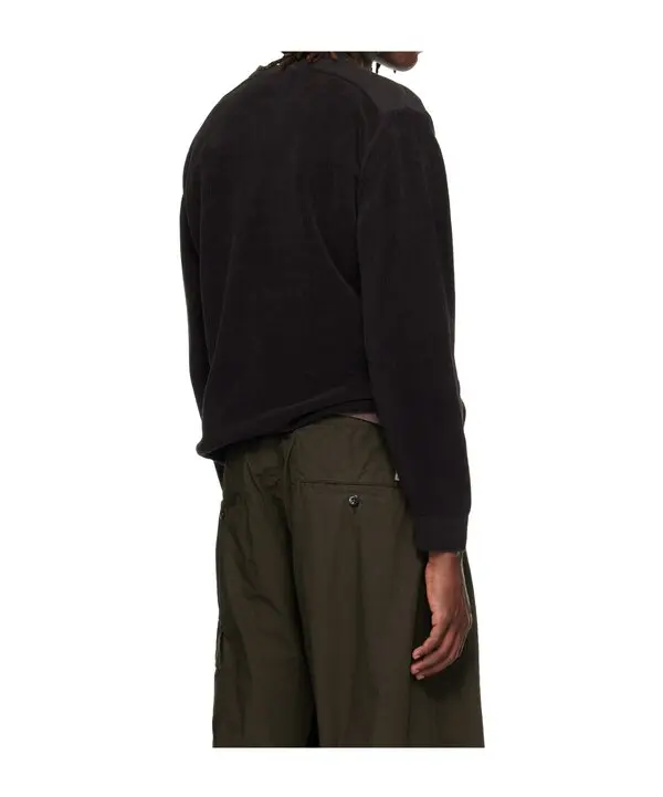 C.P. COMPANY Garment Dyed Lens Crew Neck Sweater