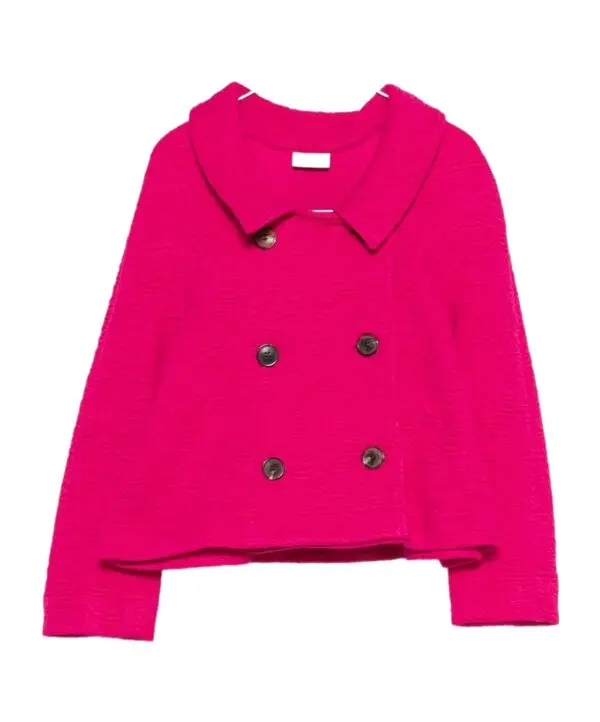 Dries Van Noten Huvia Double-breasted Jacket - Fuchsia