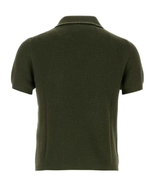 Versace Short-sleeved Knitted Polo Shirt