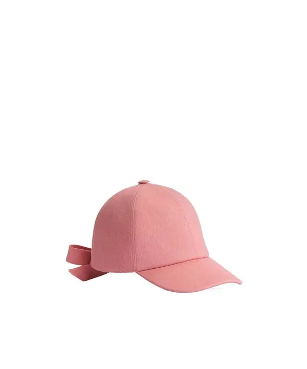 Dior Six-panel Cap With Bow Detail - Pink