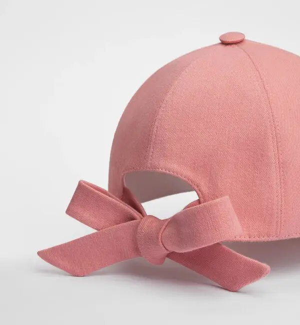 Dior Six-panel Cap With Bow Detail