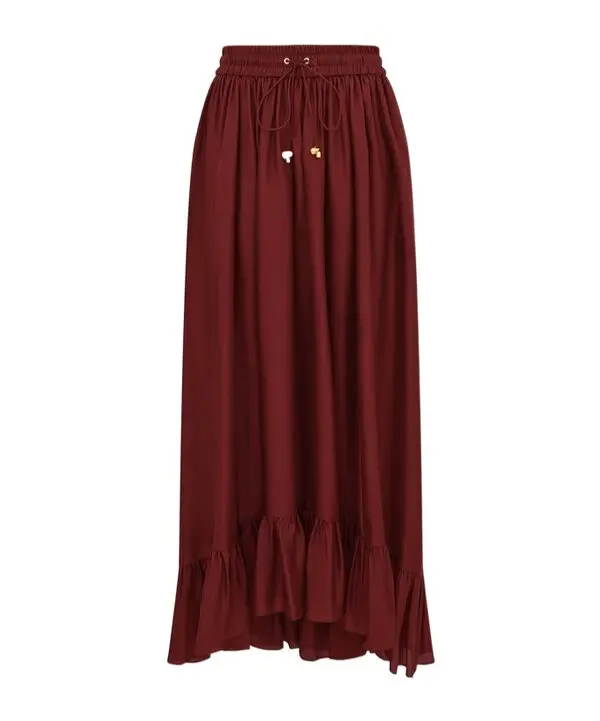 Zimmermann Aster Ruffled Maxi Skirt - No
