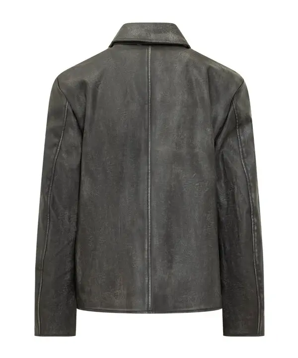 DIESEL® Zipped Jacket With Stripe Appliqués