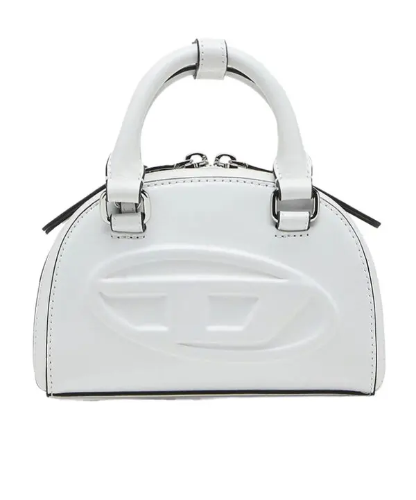 DIESEL® 1dr Dome Mini Crossbody Bag - White