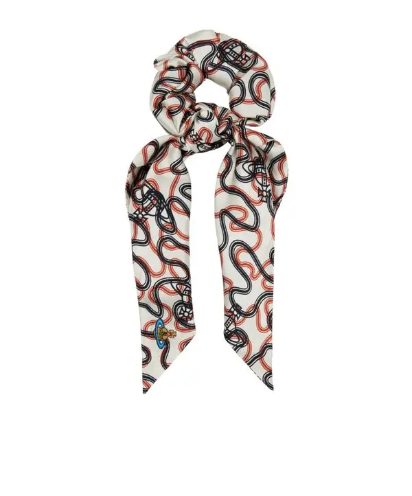 VIVIENNE WESTWOOD Wiggle Large Scrunchie - White/wiggle