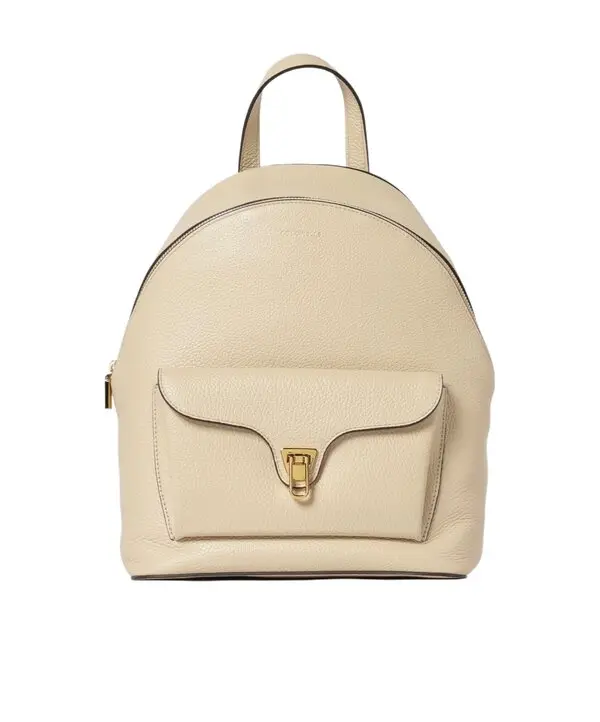 COCCINELLE Leather Backpack With Logo Detail