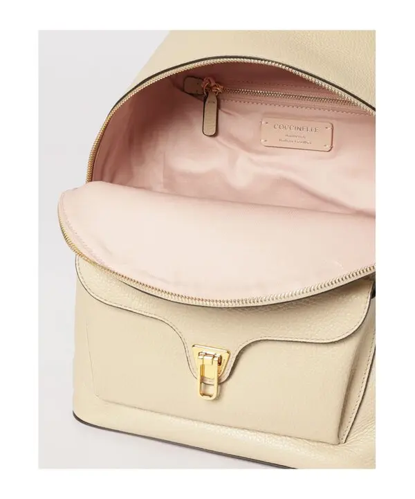 COCCINELLE Leather Backpack With Logo Detail