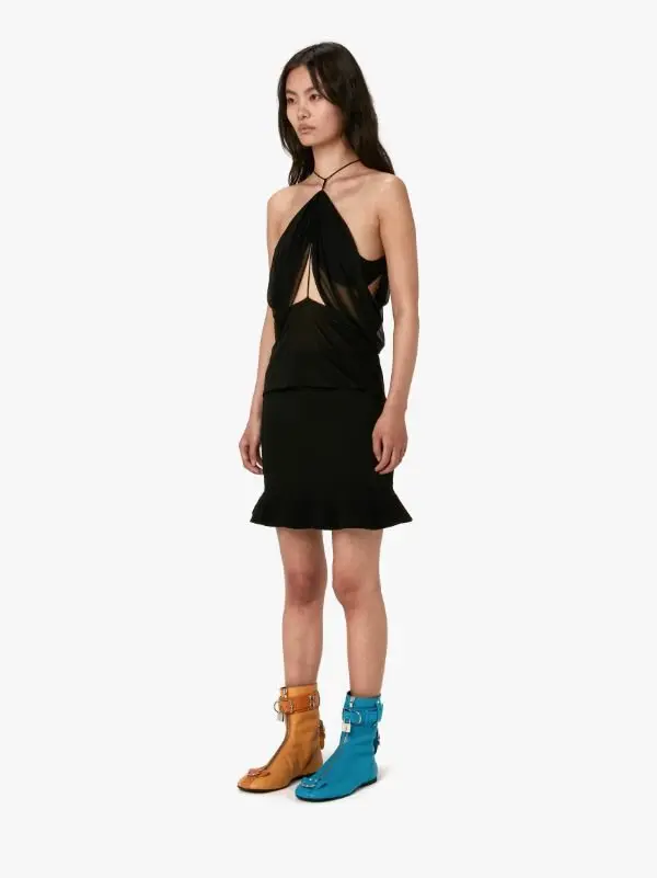 J.W.ANDERSON Jw Anderson High Waist Ruffled Hem Skirt