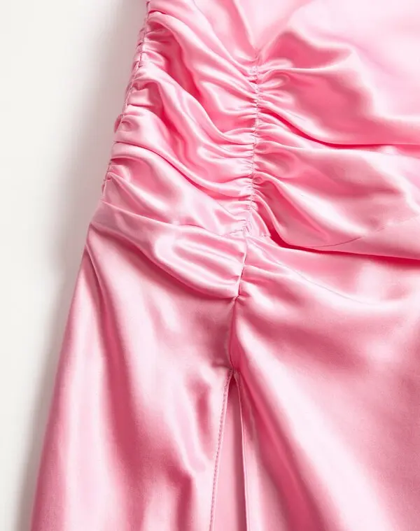 Valentino Garavani Draped Crepe Satin Midi Dress