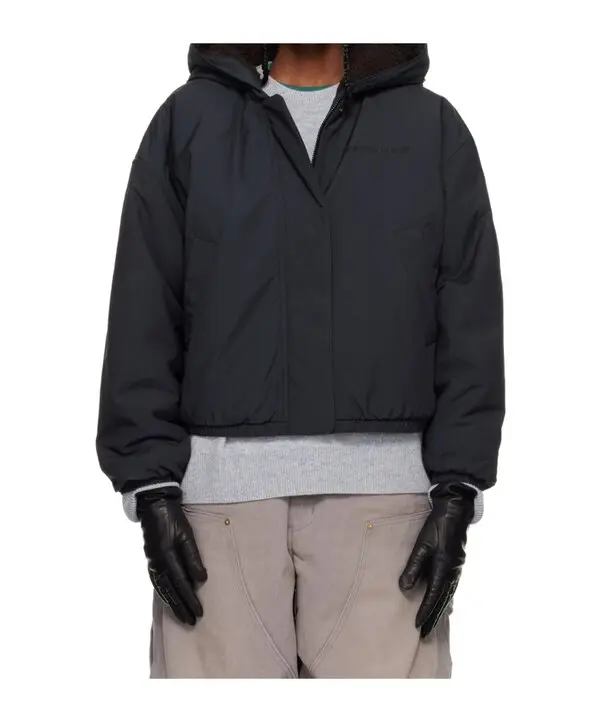 Canada Goose Alberni Reversible Fleece Bomber Jacket - Terra/black