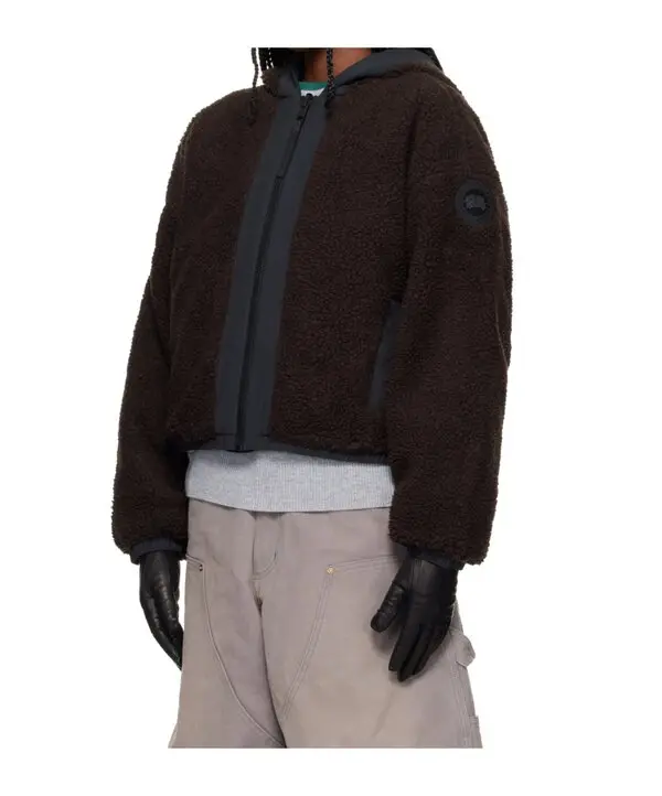 Canada Goose Alberni Reversible Fleece Bomber Jacket - Terra/black