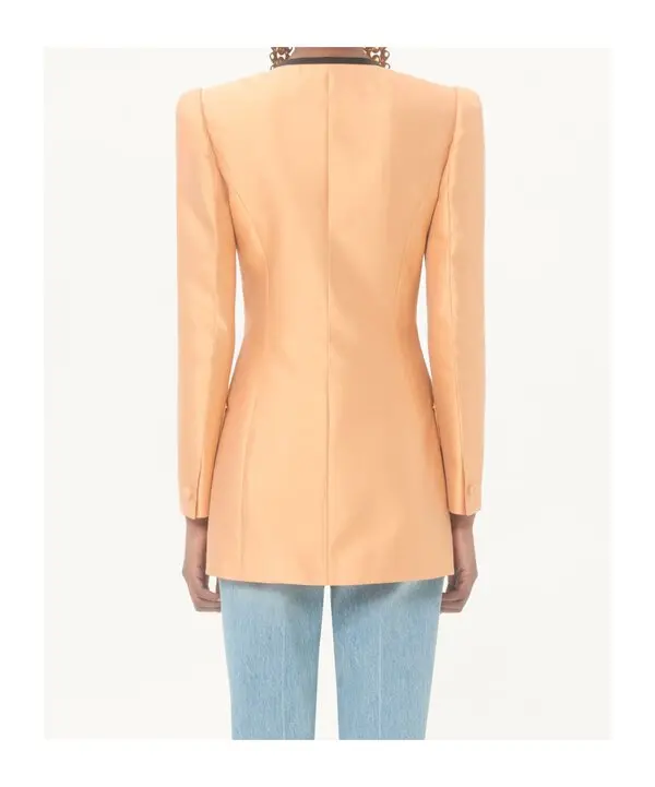 Valentino Garavani Longline Blazer With Bow Detail