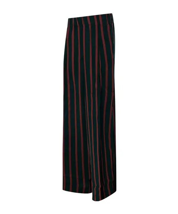 Dries Van Noten Striped Casual Pants - Black