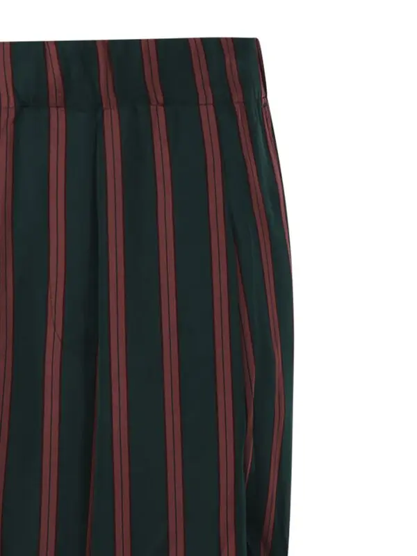 Dries Van Noten Striped Casual Pants - Black